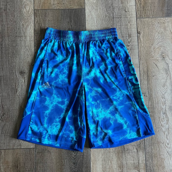 adidas | Shorts | Adidas Blue Pool Pattern Basketball Shorts | Poshmark